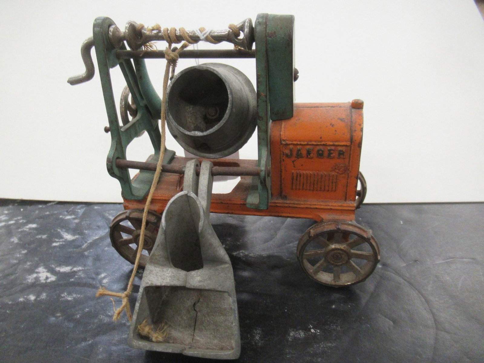 Unusual Iron Jaeger Cement Mixer - Jan 16, 2021 | Schultz Auctioneers in NY