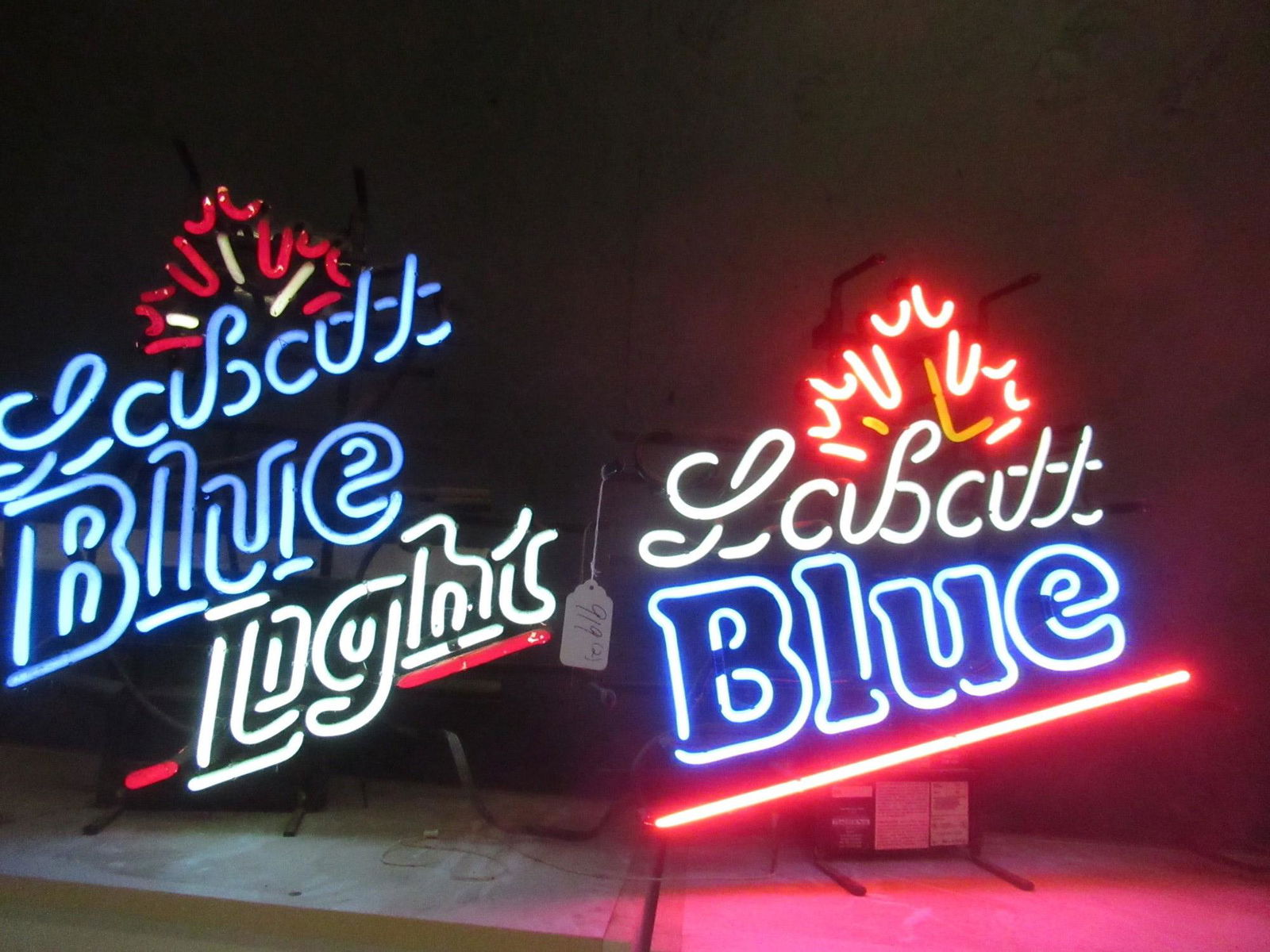 2 Neon Signs Labatt Blue And Labatt Blue Light