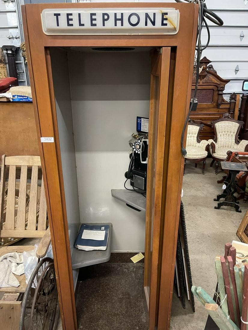 Telephone Booth With Bell System Phone
