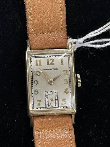 Vintage Hamilton 14k Gold Wristwatch