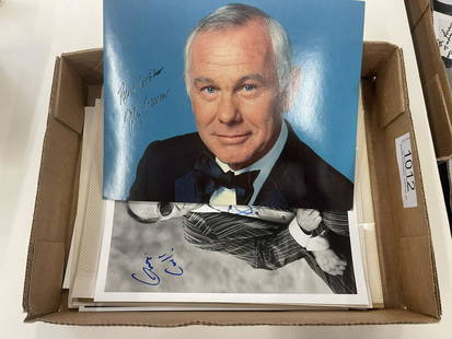 Group Of Autographs Incl. Johnny Carson