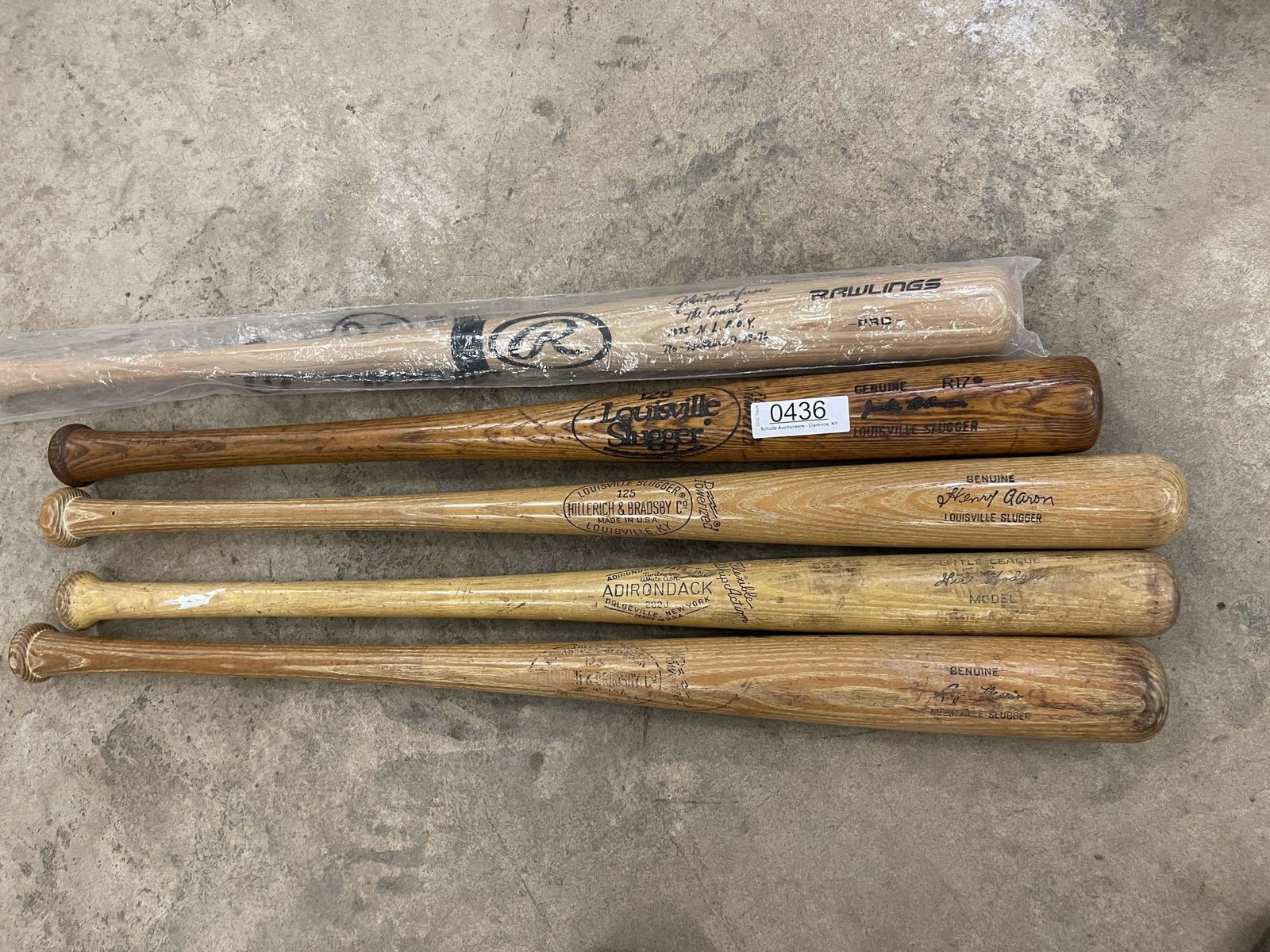 5 Baseball Bats Incl. Jackie Robinson, Etc