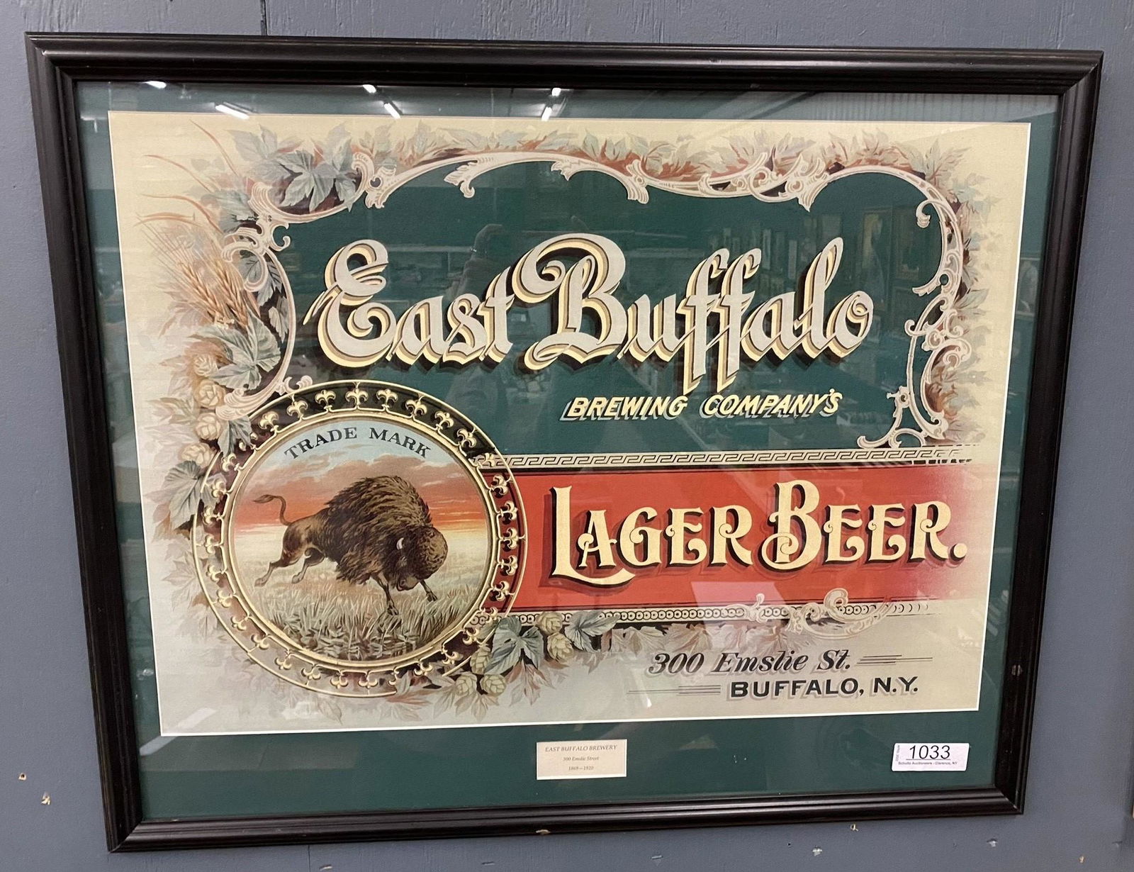 East Buffalo Brewing Co. Advertising Re Print