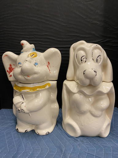 2 Walt Disney Dumbo & Dumbo/Pluto Cookie Jars (#0916) on Jun 17, 2022 ...
