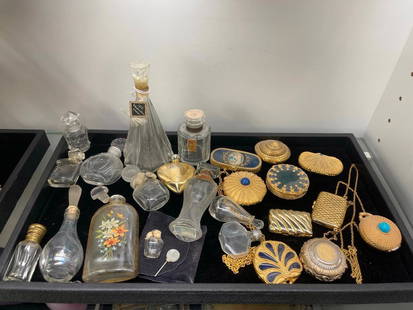 Solid Perfume Compacts Incl Estee Lauder Etc