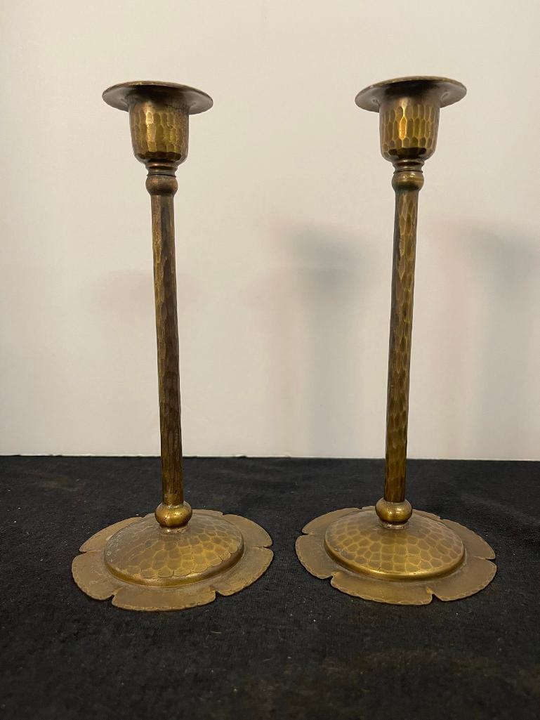 Pair Roycroft Hammered Candlesticks - Mar 10, 2023 | Schultz ...
