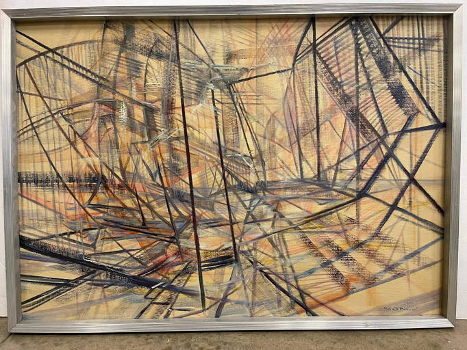 Peter A Panow Oil On Board Painting