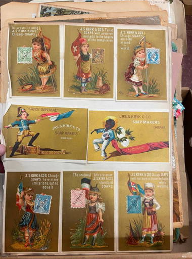 Large Lot Trade Cards, Late 1800s, Early 1900s