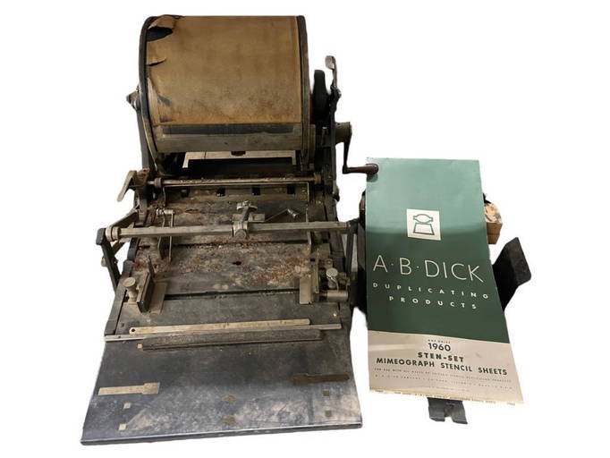 A B Dick Mimeograph Machine
