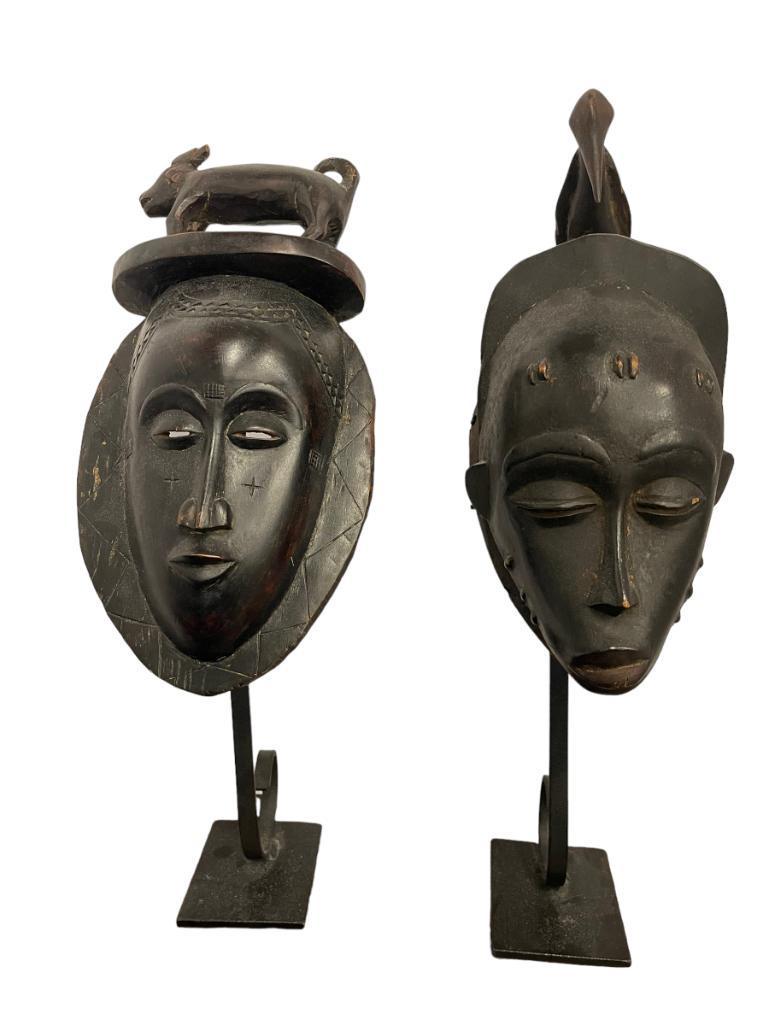 Mblo Masks, Toga With Hornbill And Pig