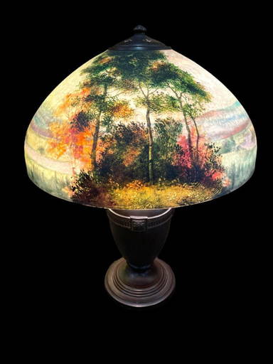 Handel Reverse Painted Lamp