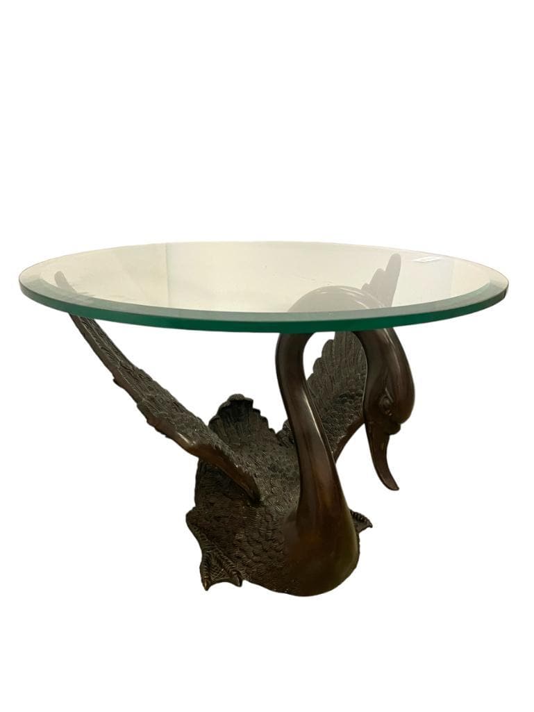 Bronze Swan Table Base Auction