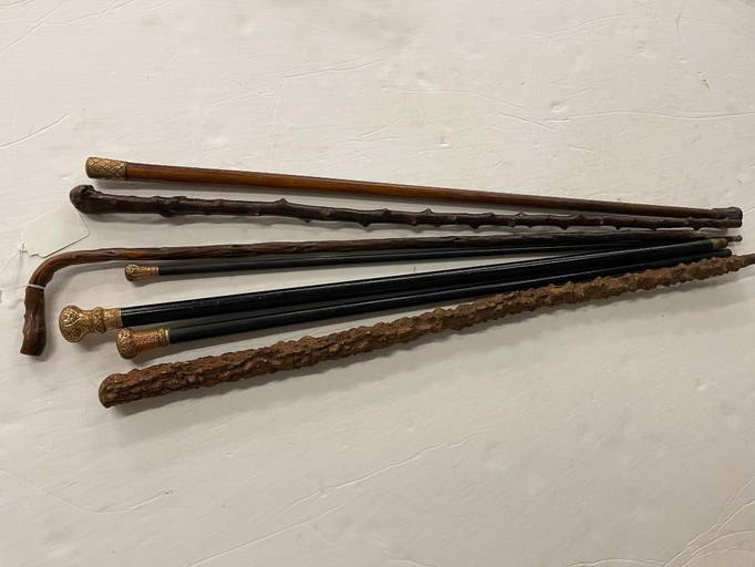 Antique Canes Incl. Walking Sticks & More