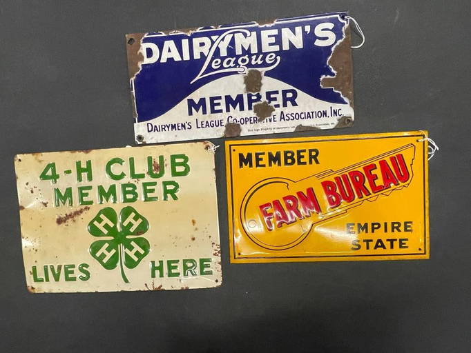 Dairyman League & 4 H Sign