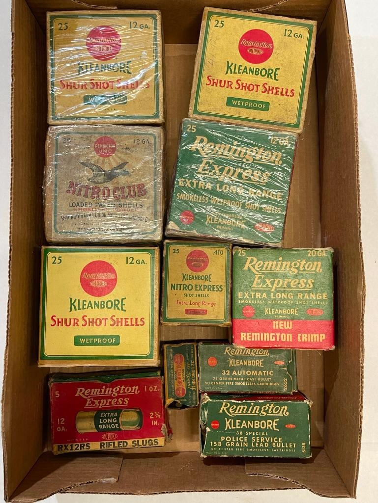 Vintage Remington Shotgun Shells Auction