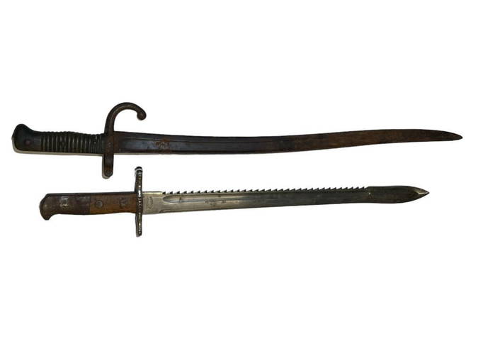 Bayonets Incl. Swiss 1914 Saw Back & More