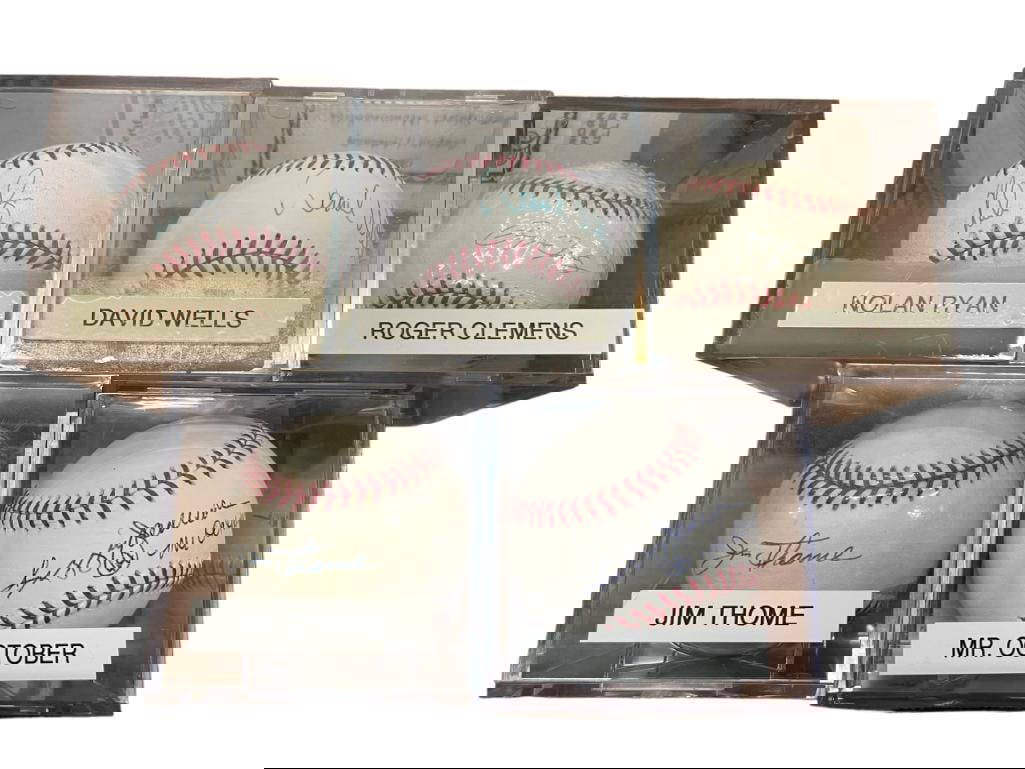 Autographed Baseballs Incl. Roger Clemens & More Auction
