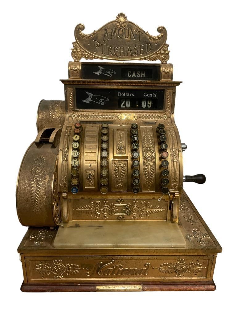 National Brass Cash Register Auction