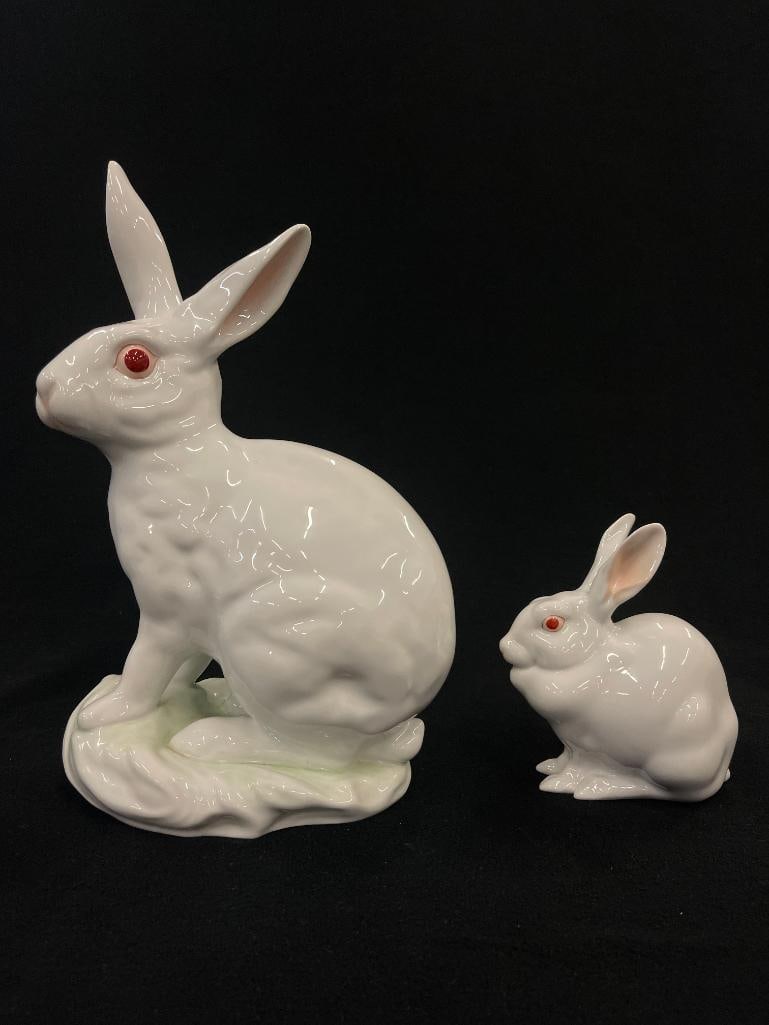 Herend Rabbit Figures Auction
