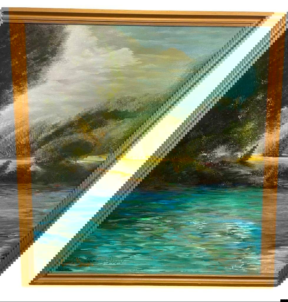 Kenneth Corbin Signed Oil On Canvas Auction