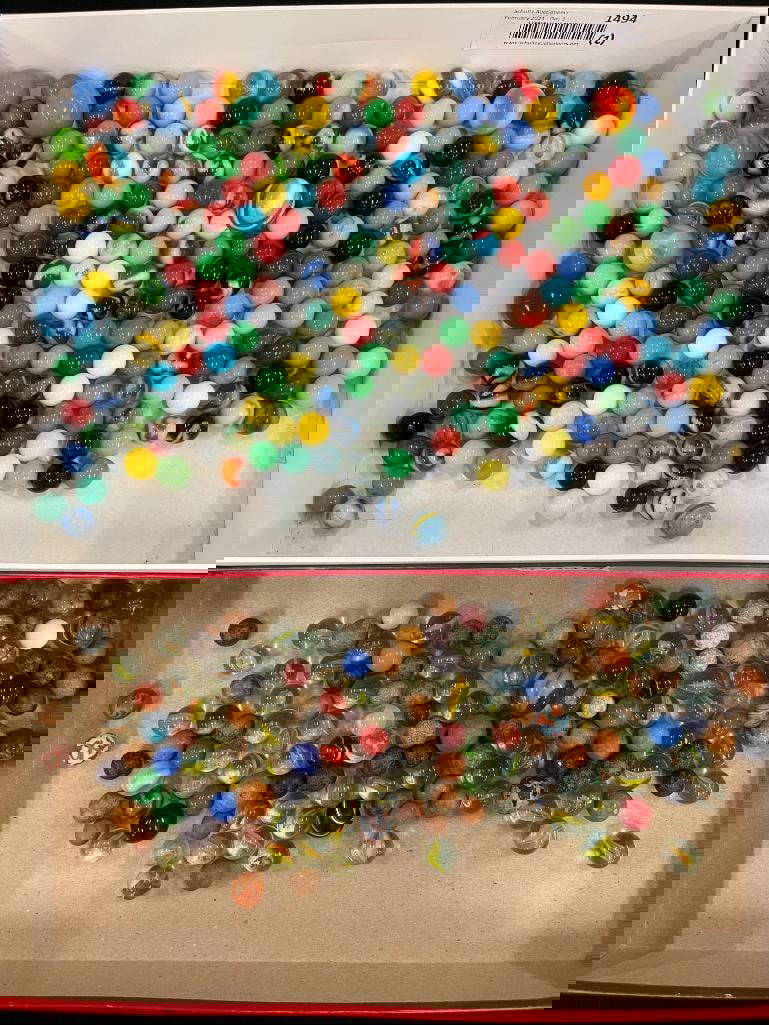 Mixed Lot Of Vintage Marbles Auction