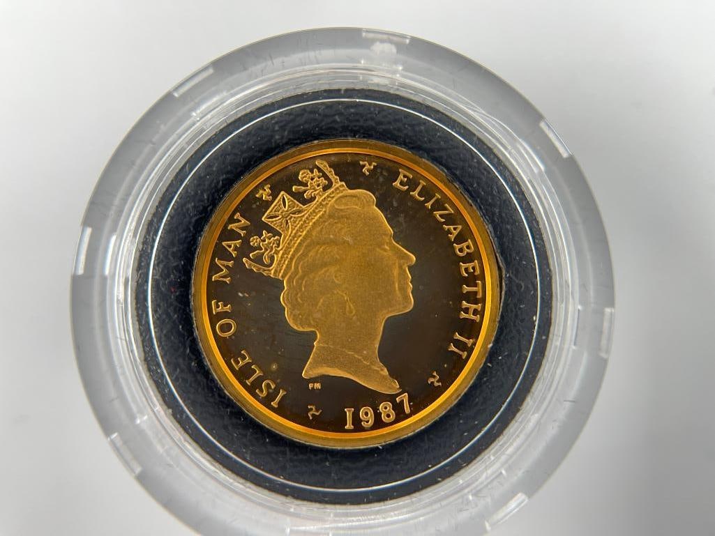 1987 British Isles Proof Gold 1/4 Ounce Angel Coin Auction