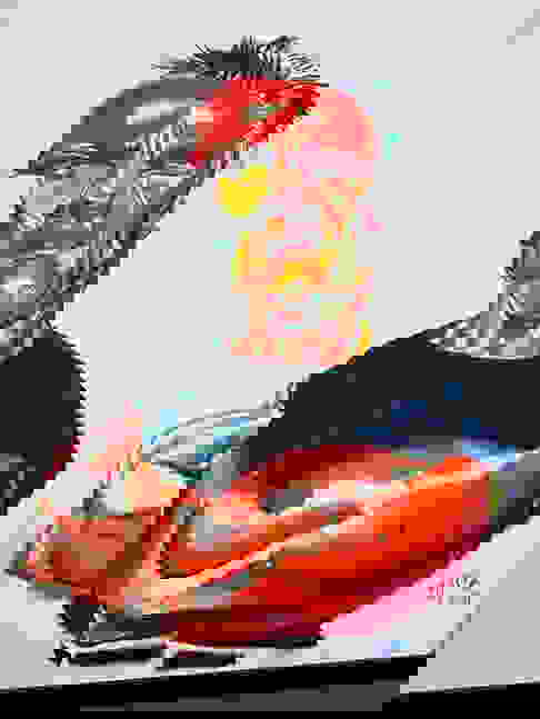 Philip Burke Oil On Canvas Of Terminator 2 , Arnold Schwarzenegger Auction