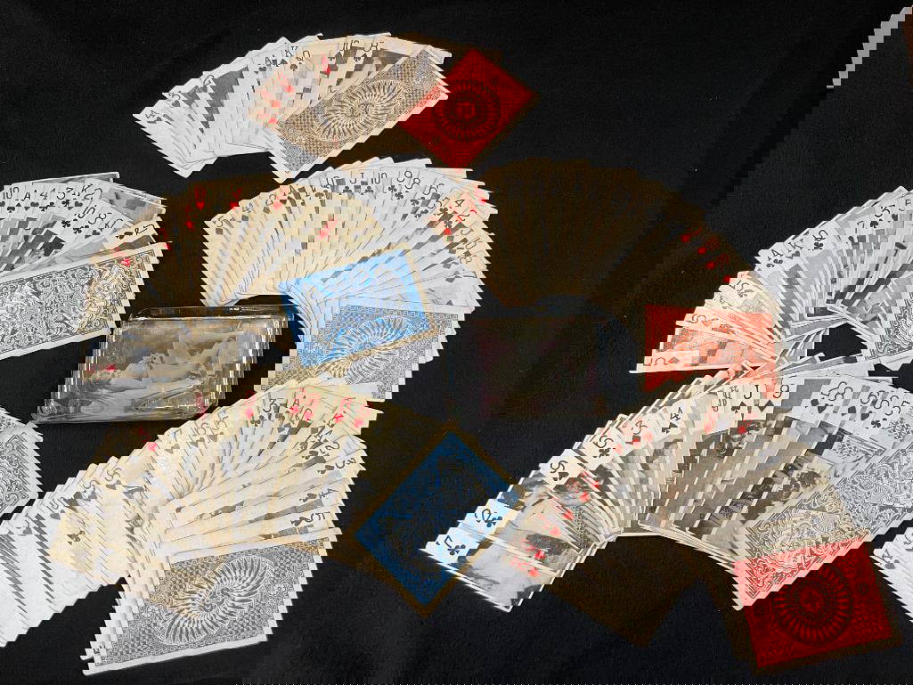 Mixed Lot Of Adult Photo Playing Cards And Paperweight Auction