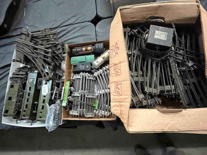 Mixed Lot Of Ives Railway Lines Lionel Train Cars, Track And More