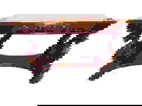 Highly Carved Horner Bros. Mohagany Library Table Auction