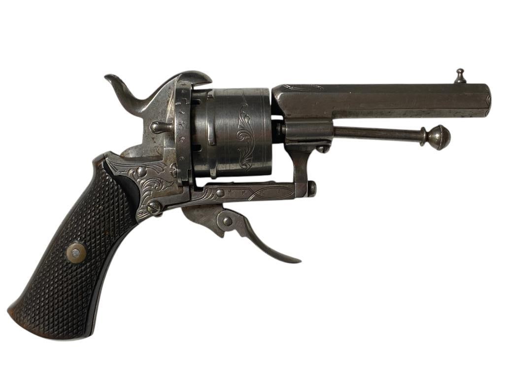 Antique Pinfire Folding Trigger Revolver Auction