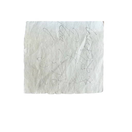 Pink Floyd Syd Barrett Signed Autograph Cut