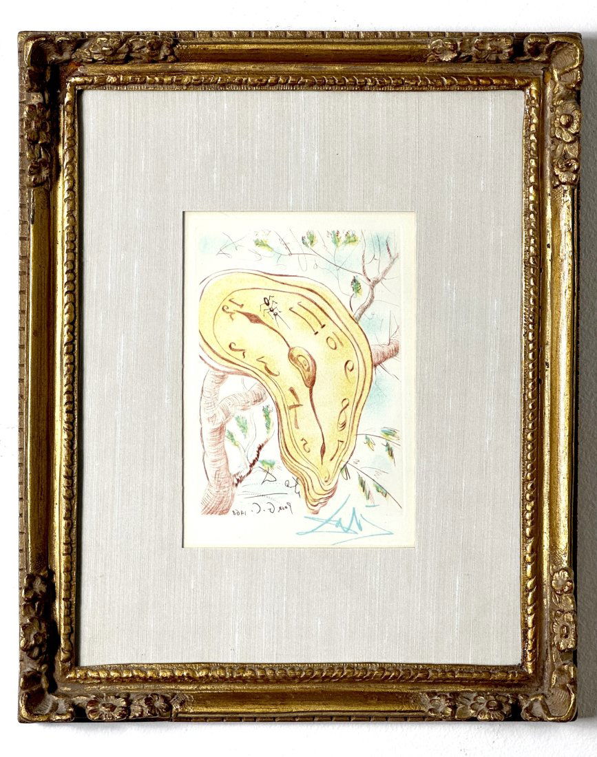 Salvador Dali (1904-1989) Melting Clock Color etching and aquatint 1968 - Dec 11, 2022 | A ...