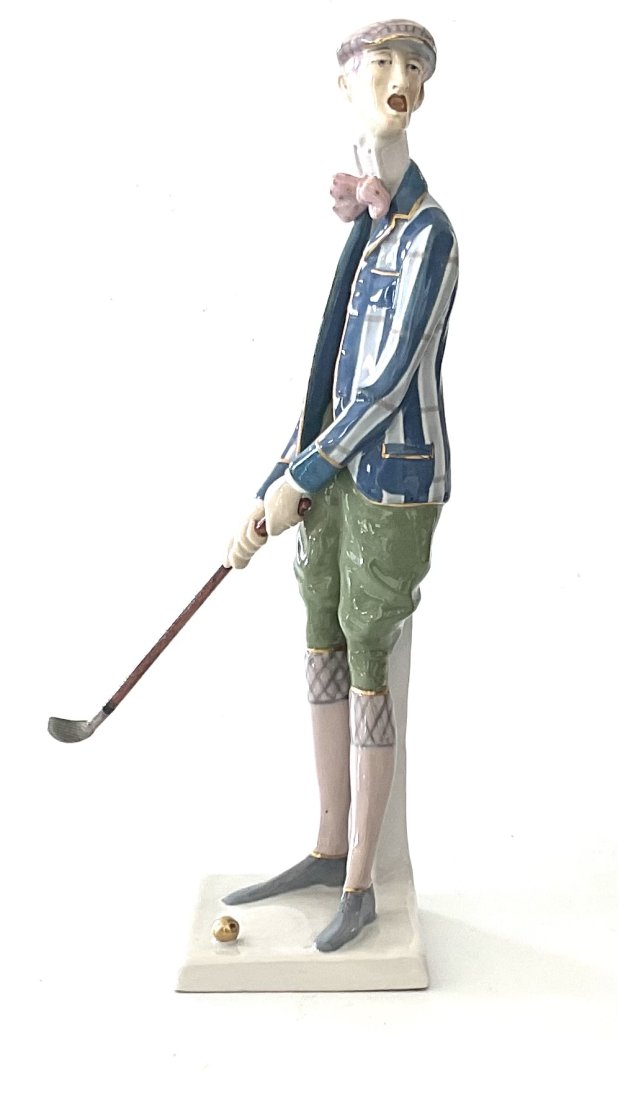 Imperial Amphora Czechoslavakia Porcelain pottery golf figure with club (#0109) on Dec 11, 2022 ...