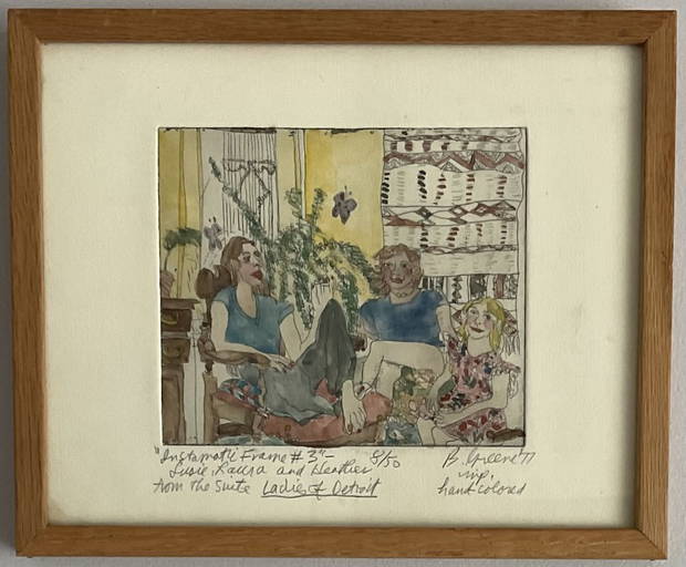 Signed And Numbered Hand Colored Lithograph By B Greene Numbered 8 Of 50