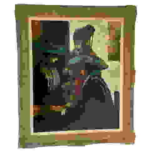 Donald Purdy Artist Signed Original Painting Of 3 Ladies Auction