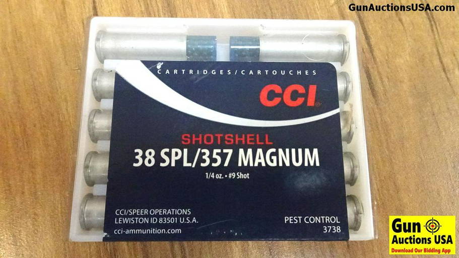 Cci 38 .357 Ammo. 50 Rounds Of Shot Shell. . (39504)