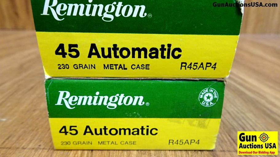 Remington 45 Auto Ammo. 100 Rounds Of 230 Gr Metal