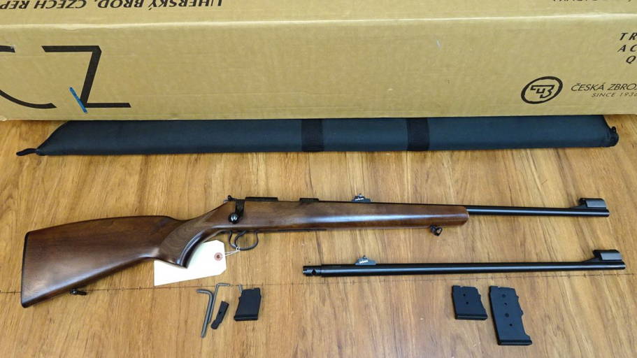 Cz 455 .22 Magnum Rifle With Extra .22 Lr Barrel. Excel