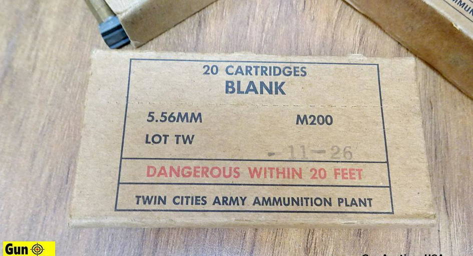 U.s. Military 5.56 Blanks. 300 Rounds Of Blanks