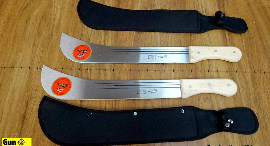 Crocodile M204 Machete. Like New. Lot Of 2 With A 16