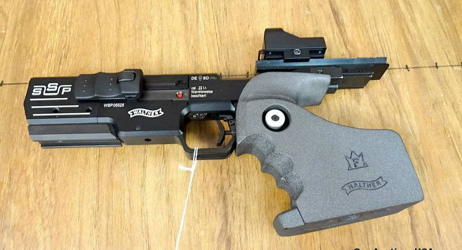 Walther SSP .22 LR Semi Auto TARGET Pistol. Very Good. 6" Barrel. Shiny ...