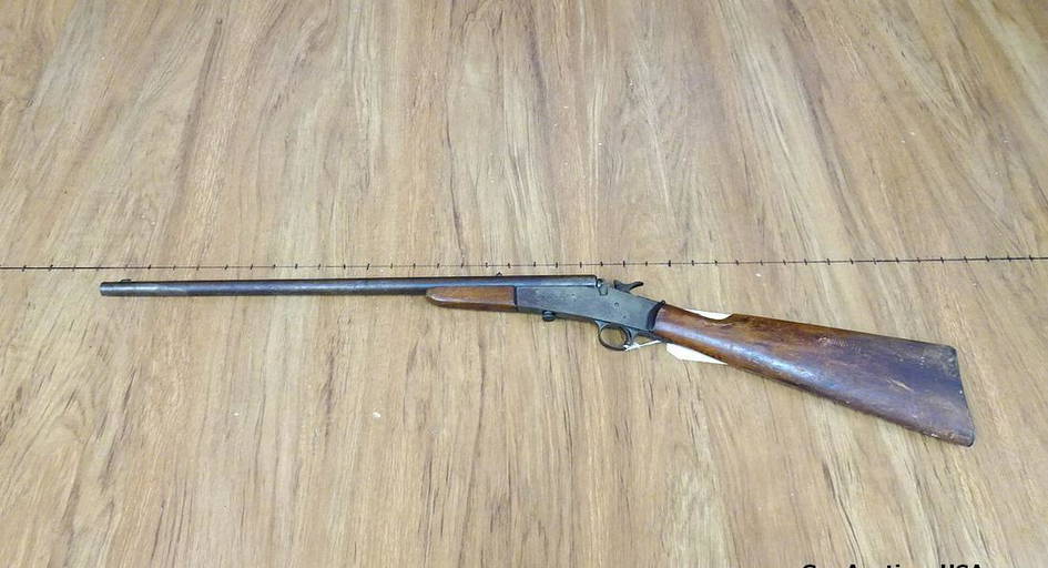 Remington .22 Cal Single Shot Rifle. Fair Condition. 20" Barrel. Dark ...