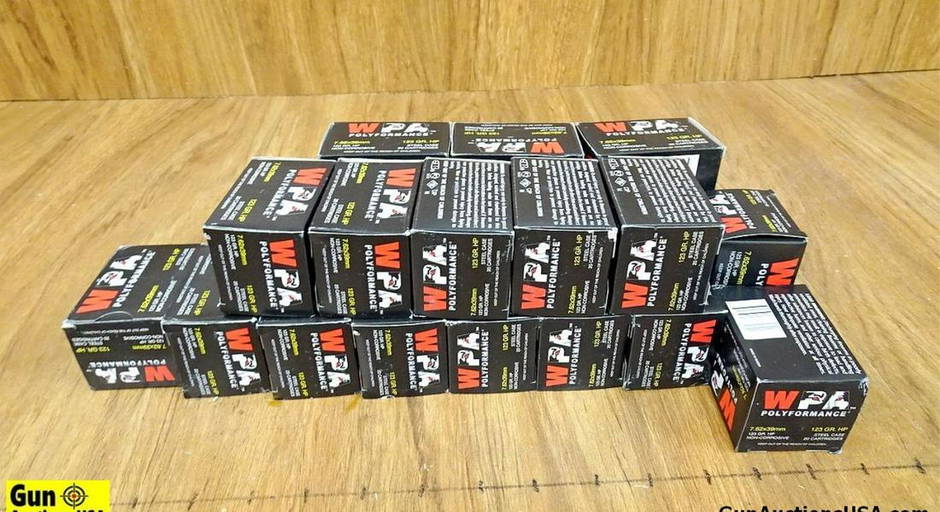 Wpa 7.62x39mm Ammo. 400 Rounds, Mixed. . (62115)