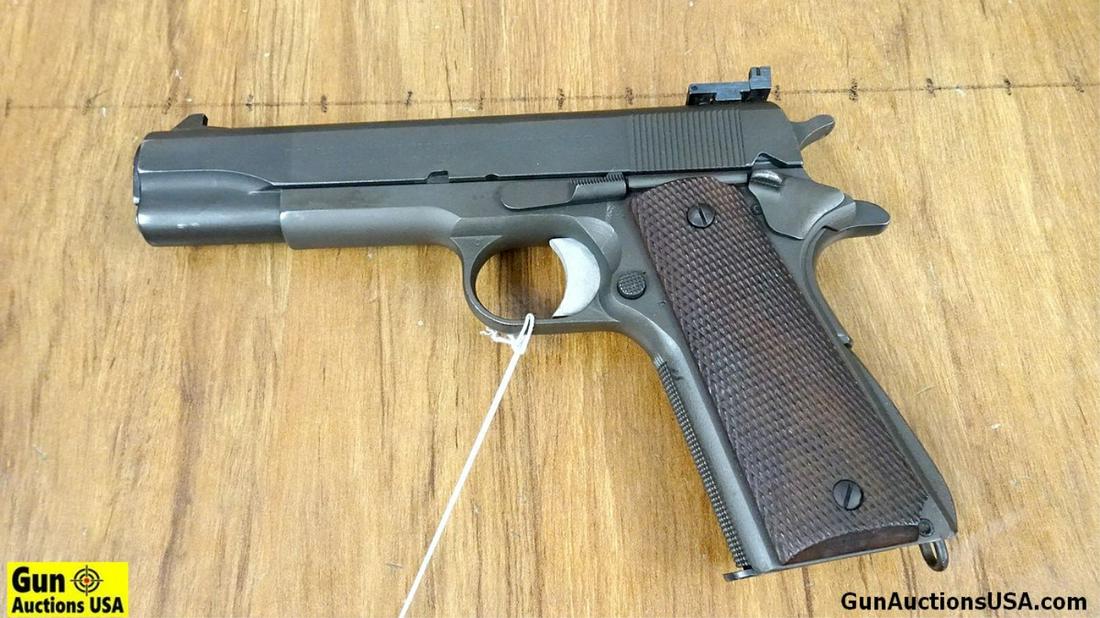 Colt M1911 A1 .45 ACP Semi Auto Pistol. Very Good. 5" Barrel. Shiny ...