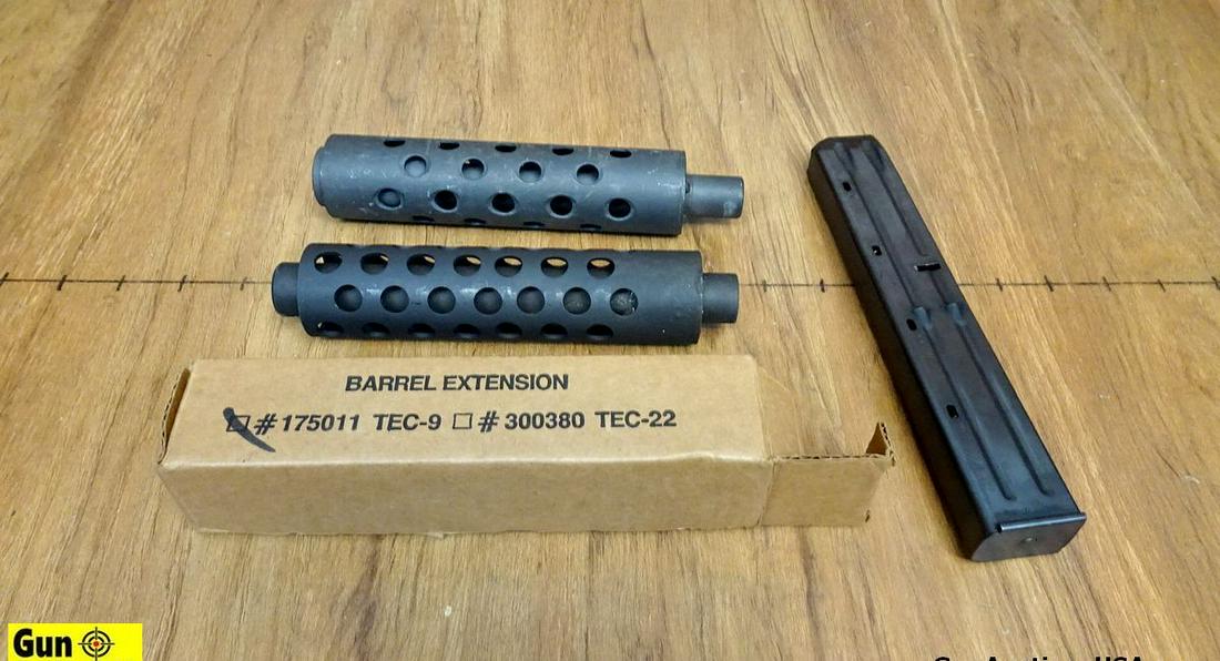 Imi, Intratec, Etc. Magazine, Barrel Extensions . Very Good. Lot Of 3 ...