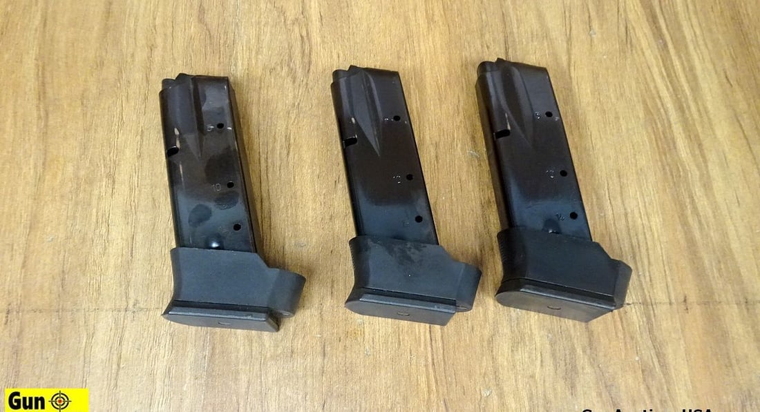 9 Mm Magazines. Very Good. Lot Of 3 Steel 14 Round Magazines With ...