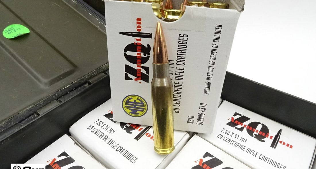 Zq Ammunition 7.62x51 Ammo. 500 Rds, Stanag, 2310. Includes Metal Ammo Can. . (68055) Auction