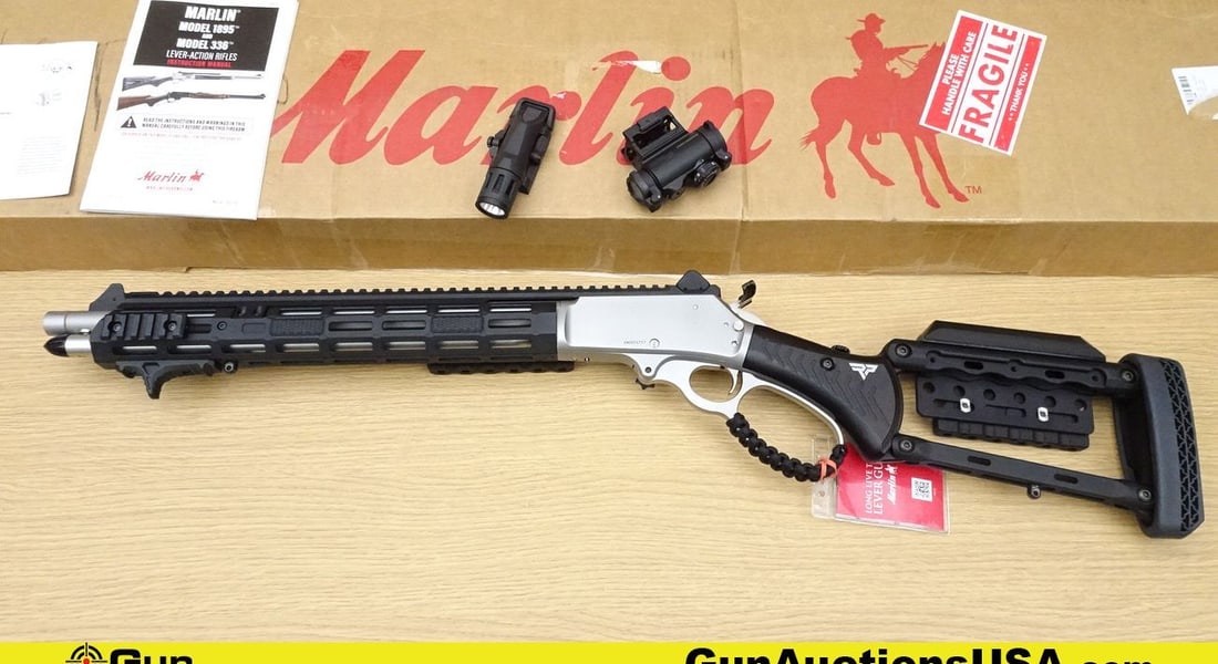 Marlin Firearms Co. 1895 Trapper Stainless Steel 45/70 Govt. Lever ...