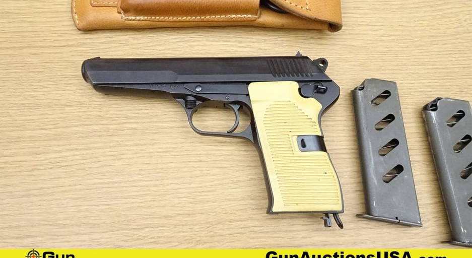 Czech 52 7.62 Tok Semi Auto Pistol. Very Good. 4 5/8" Barrel. Shiny ...